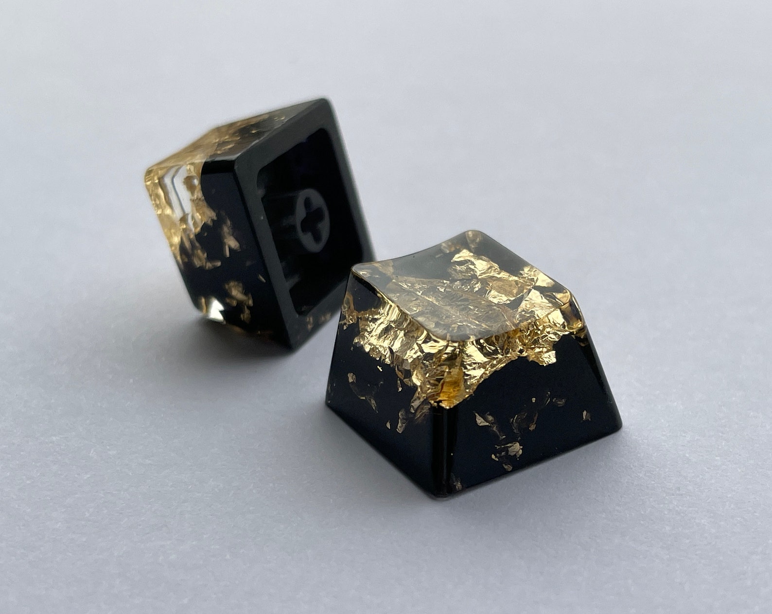 Black & Gold Artisan Keycap 1u R4 Size Hand Made Keycaps | Etsy