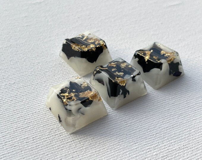 Electronics & Accessories White 1u ESC keycap with planet-like gemstone ...