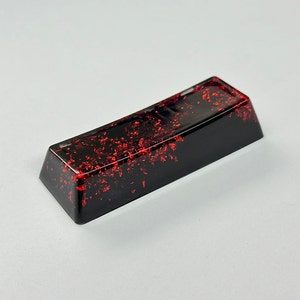 Black Artisan Keycap With Red Flake Glossy Keycap Arrow Keys, 2.75u ...