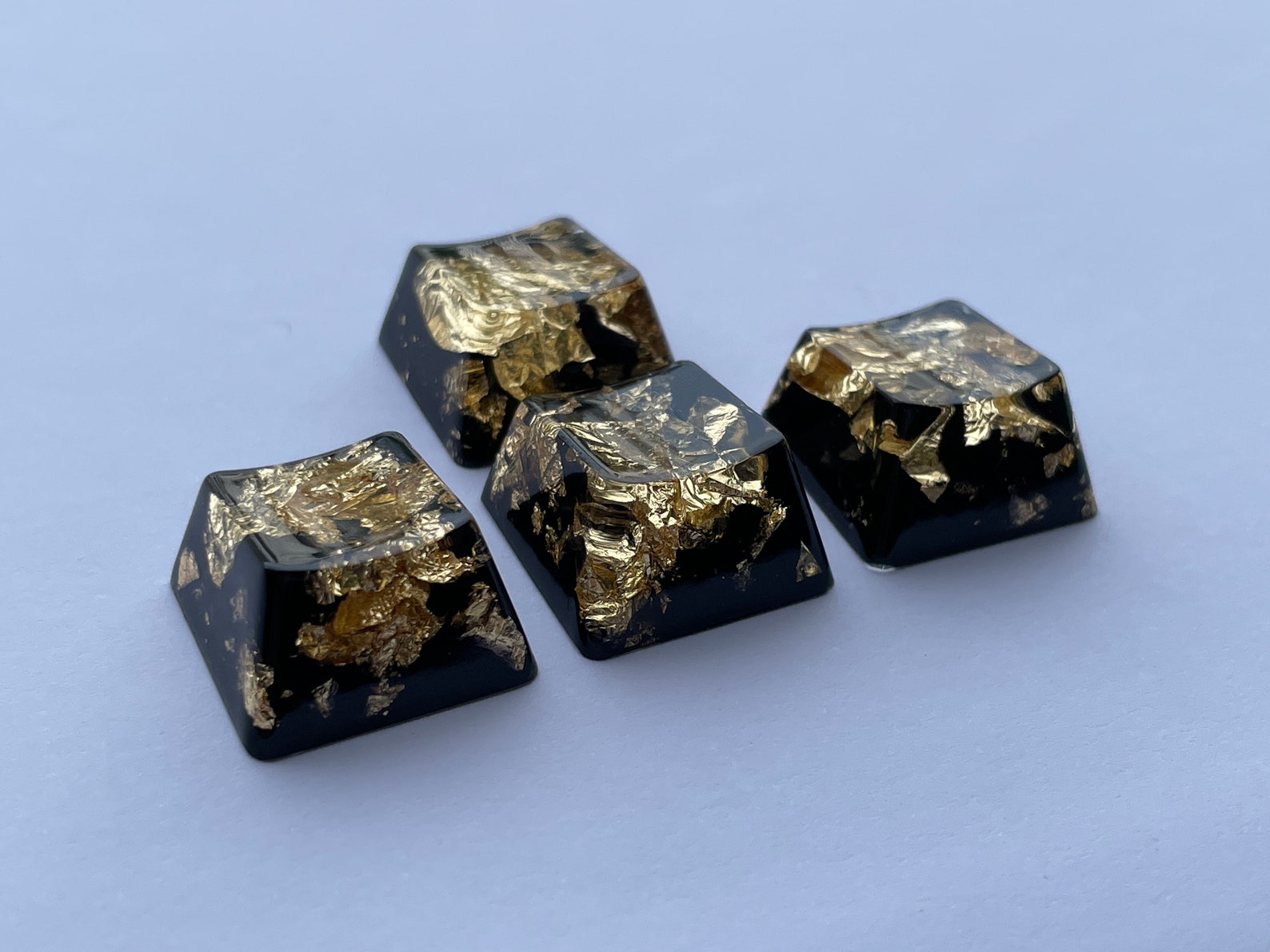 Black & Gold Keycaps More Sizes Artisan Glossy Arrow Keys - Etsy