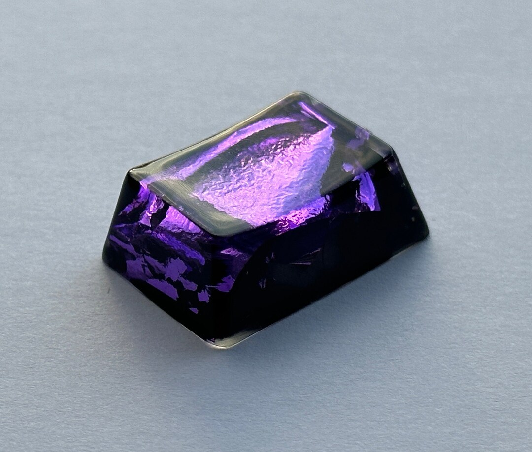 Artisan Keycaps Black & Purple Key Cap Space Bar 6.25u, 1.5u, 1u, 1.75u ...