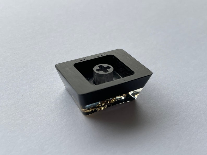 Black & Gold Keycaps Artisan Glossy Arrow Keys ESC 1u1.25u - Etsy