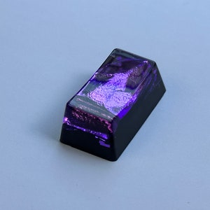 Artisan Keycaps Black & Purple Key Cap Space Bar 6.25u, 1.5u, 1u, 1.75u ...