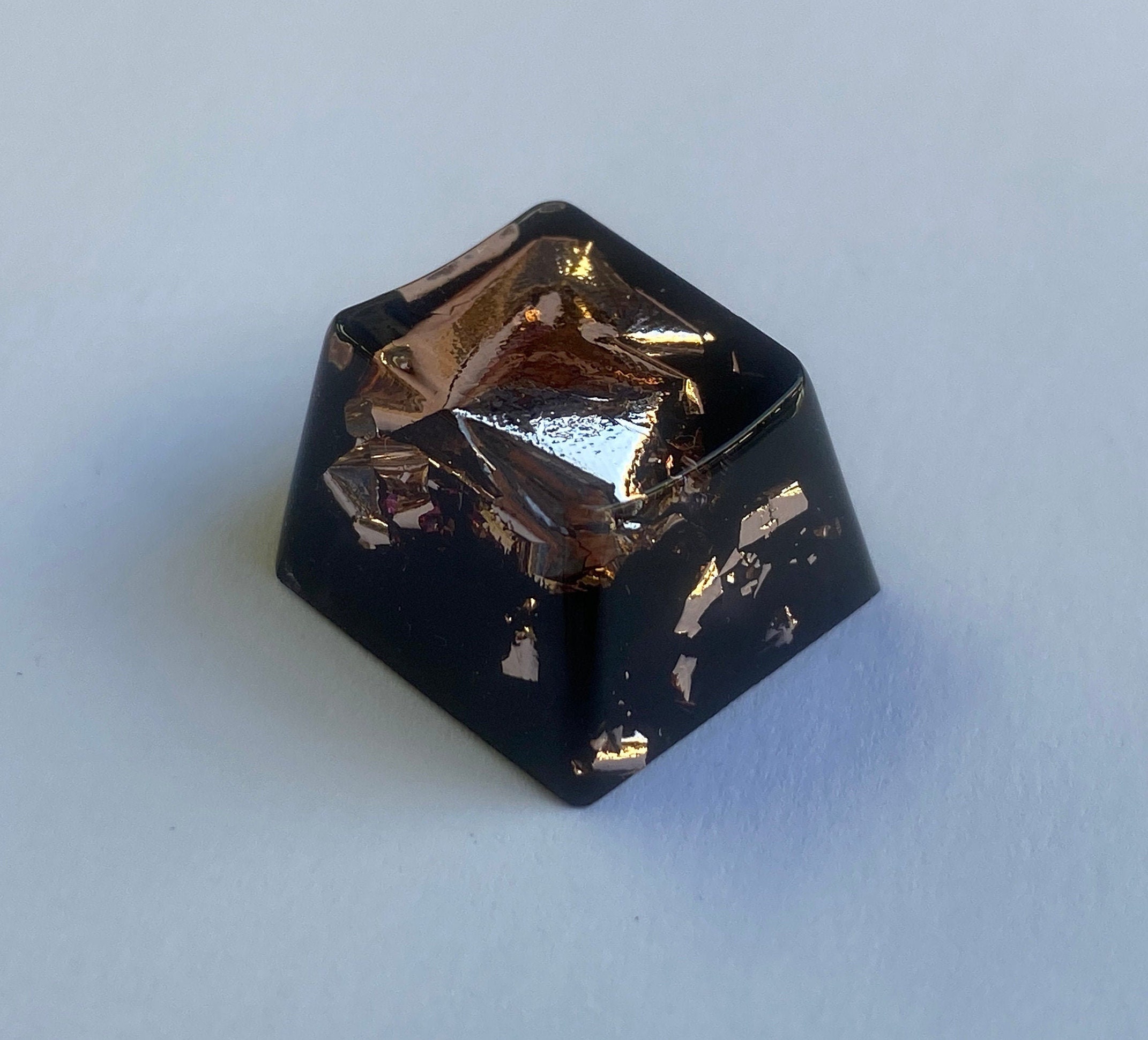 Artisan Keycaps Black & Rose Gold Flake ESC 1u Spacebar | Etsy Australia