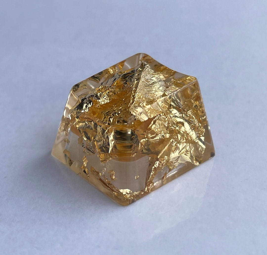 Artisan Keycap Clear & Gold 1u R4 Key Cap Back Lit OEM - Etsy