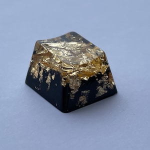 Black & Gold Keycaps - More Sizes - Artisan Glossy Arrow Keys, ESC 1u ...