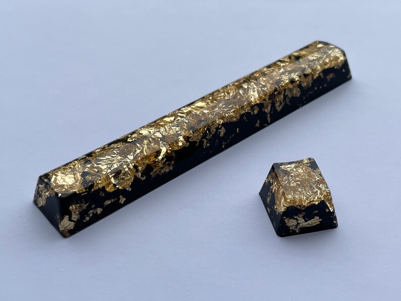 Black & Gold Keycaps More Sizes Artisan Glossy Arrow Keys - Etsy