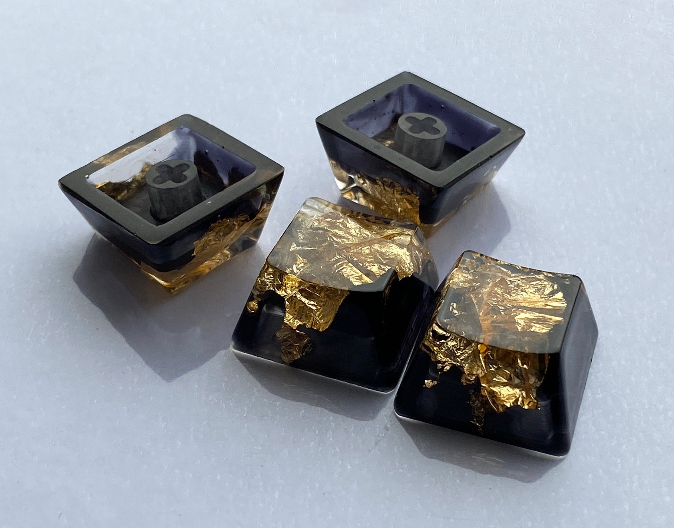 Computers & Peripherals Artisan Keycaps Black & Gold Arrow Keycap Set ...