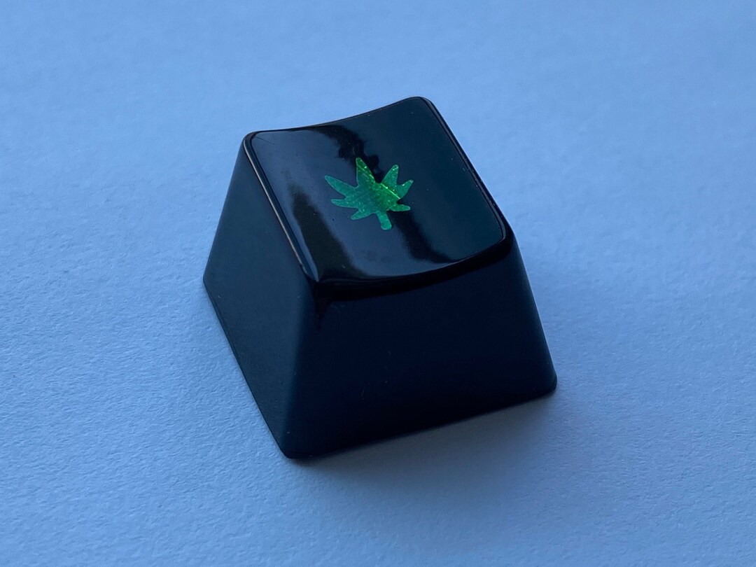 Artisan Keycap, Clear Hemp Marijuana Weed 420 Key Cap ESC, Space Bar 6 ...