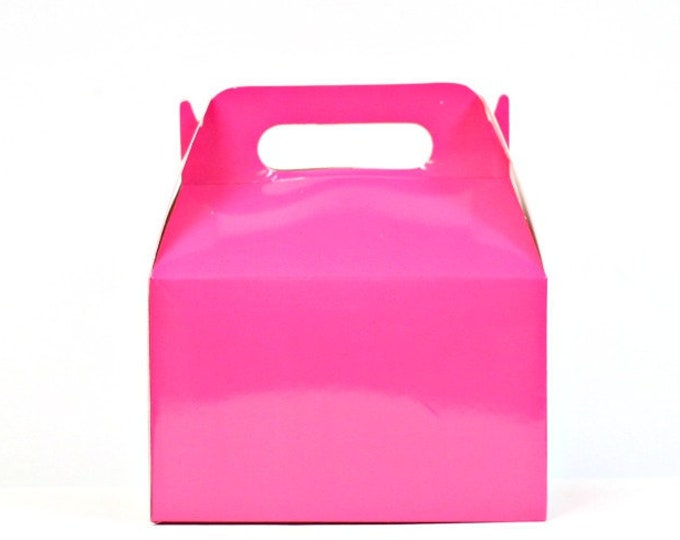 Hot Pink Gable Boxes 12 Pack Gable Boxes Favor Box Treat Box Wedding ...