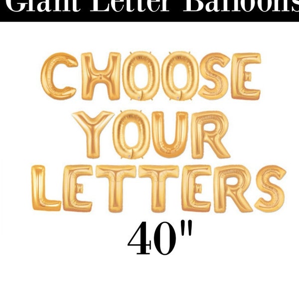 Gold Foil Letter Balloons - Etsy