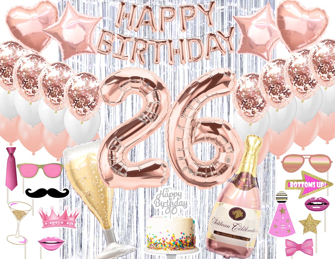 26th Birthday Decor 26th Party Supplies 36 Birthday Party Gift Twenty ...