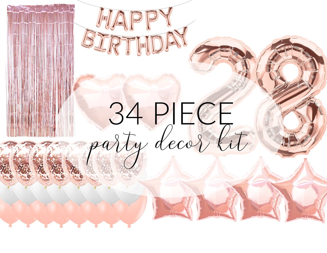 28th birthday party decorations 28th party decor kit | Etsy