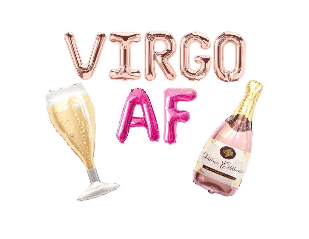 VIRGO AF Birthday Balloon Banner Zodiac Sign Party Decorations ...