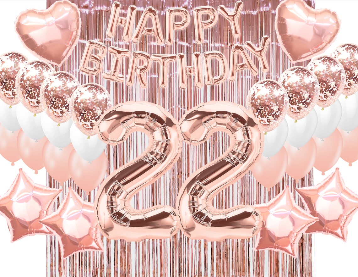 22nd Birthday Party Decoration 22nd Party Supplies Twenty Etsy