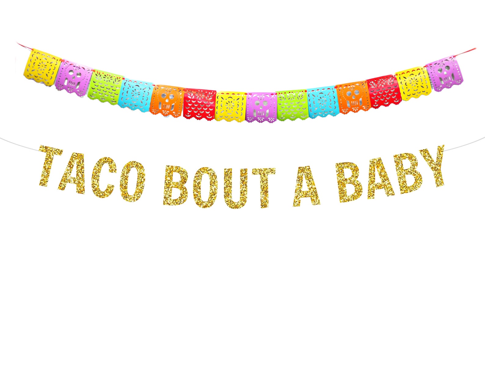 TACO BOUT A BABY banner Baby shower Fiesta Theme Baby | Etsy