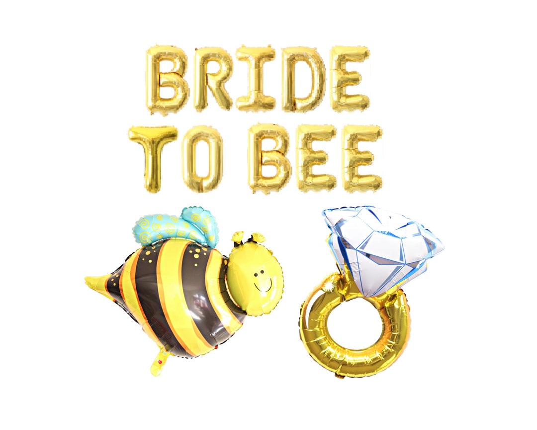 BRIDE TO BEE Balloon Banner Bride to Be Decorations Bridal Shower Bee ...