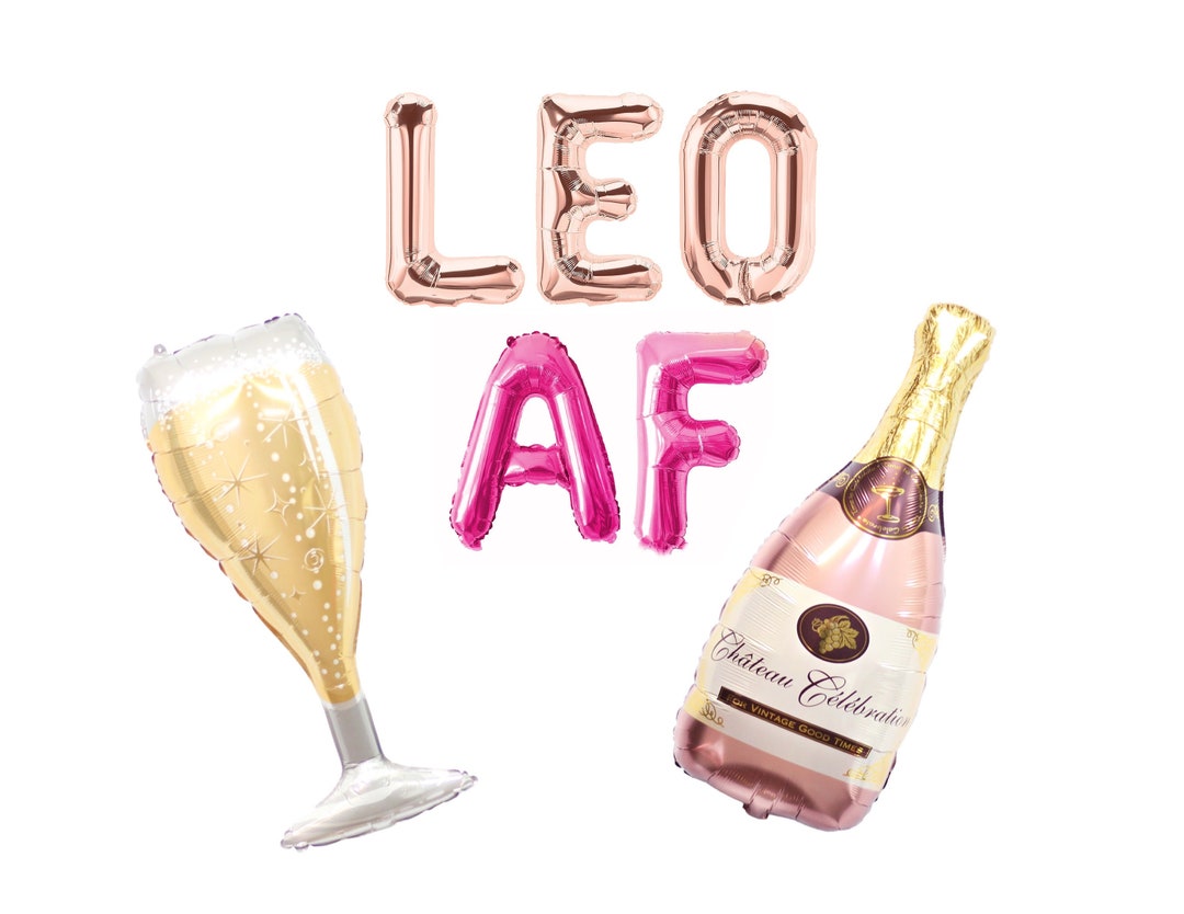 LEO Birthday Banner Party Decoration, Zodiac Sign Balloon Banner ...