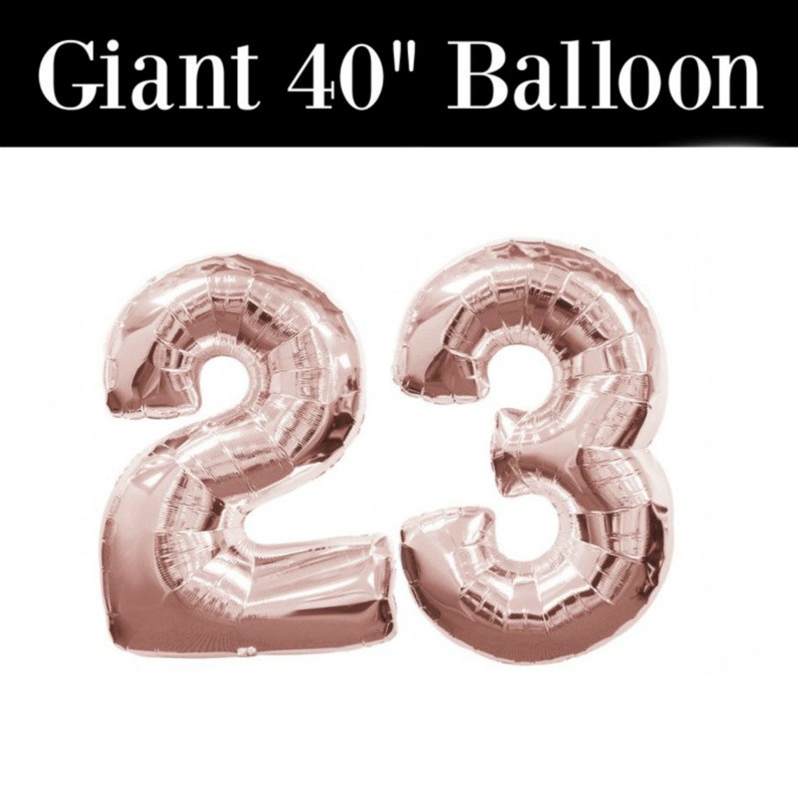 Number 23 GIANT Rose Gold Balloon 23rd Birthday 40 - Etsy