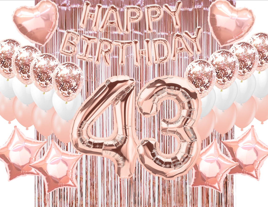 43rd Birthday Party Decorations 43 Birthday Party Decor - Etsy