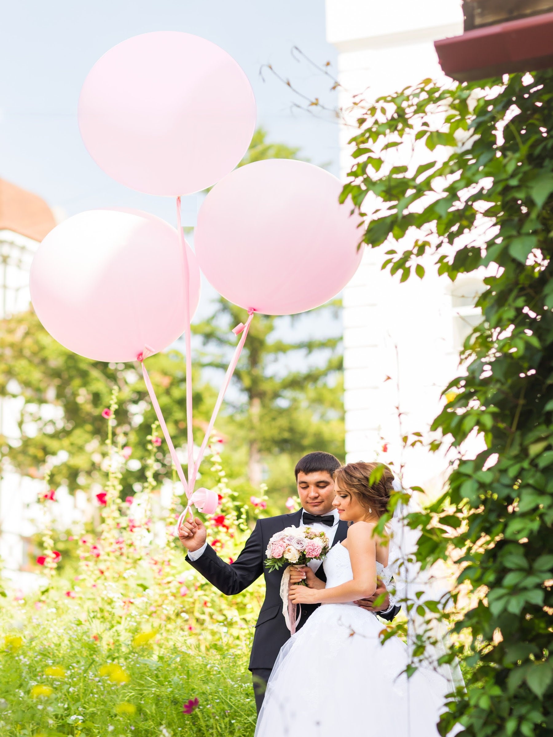 Giant Pink 36 Balloons Jumbo Round Pink Balloon - Etsy