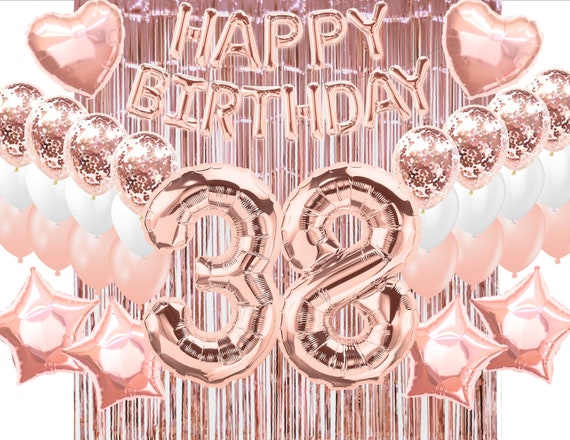 38th Birthday Party Decorations 38 Birthday Balloons 38 | Etsy
