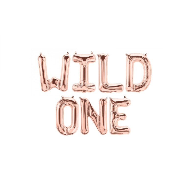 WILD ONE 16 Rose Gold Balloons 1st Birthday Rose Gold | Etsy