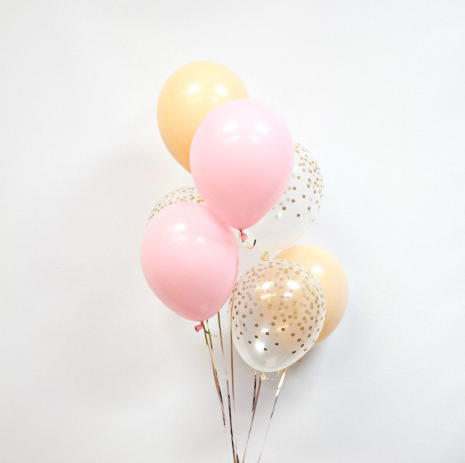 Blush Pink Balloon Bouquet Pink Blush and Confeti Print Balloon Boda ...