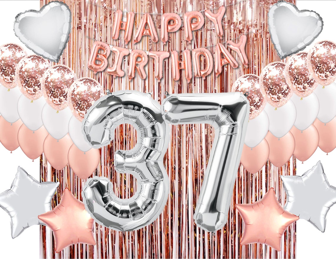 37th Birthday Party Decorations 37th Birthday Party Ideas Etsy