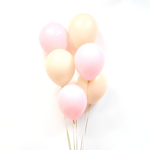 Blush and Pink Balloon Bouquet Blush and Pink Balloon Mix | Etsy