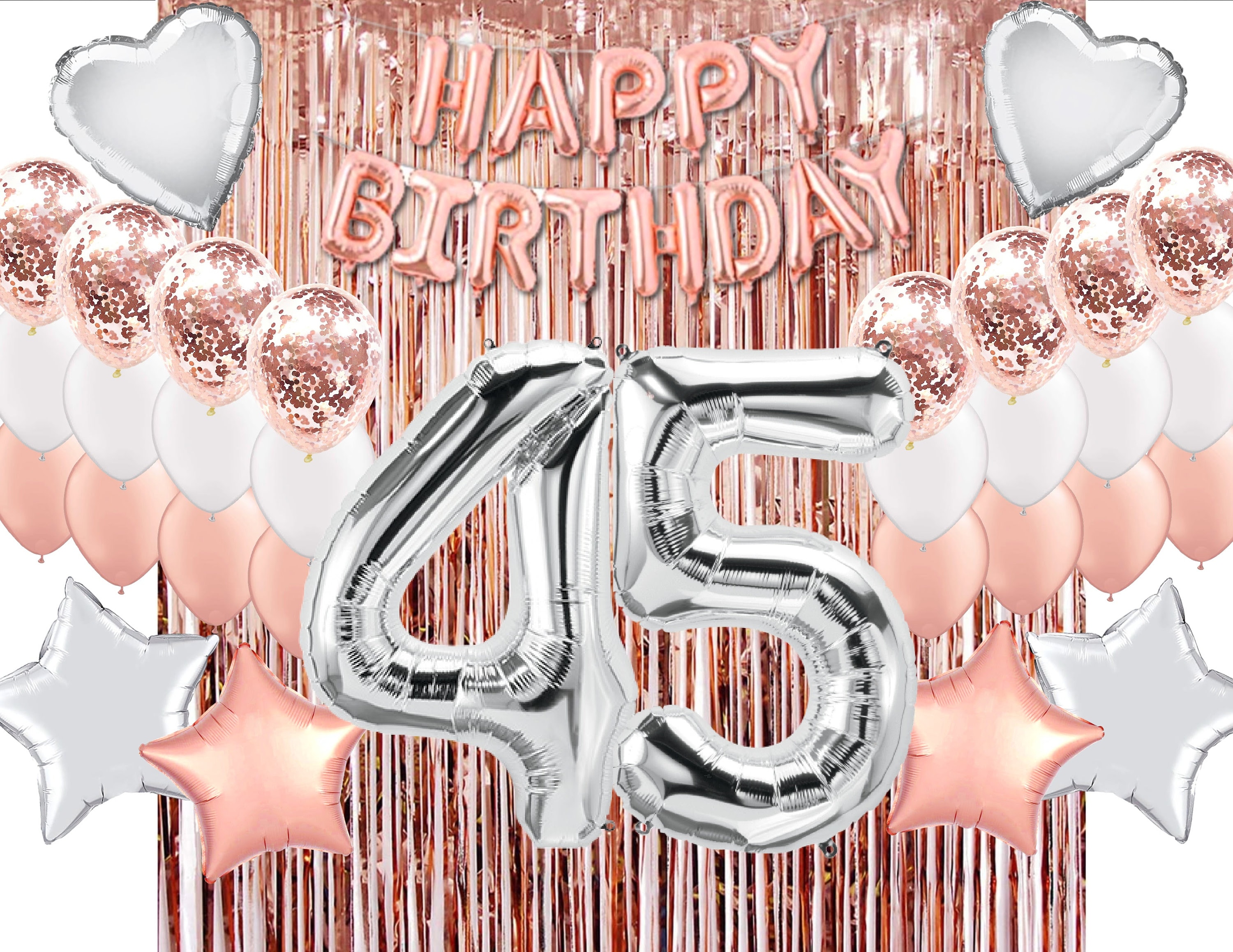 45th birthday party supplies 45th party decor kit 45 jumbo number ...
