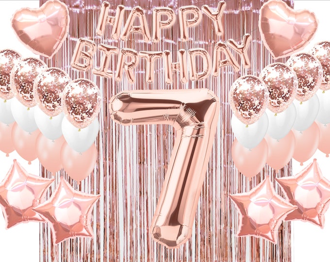 7th Birthday Party Decorations 7th Birthday Party Decor - Etsy