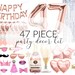 47th Birthday Party Decoration 47th Birthday Party Supplies Rose Gold ...