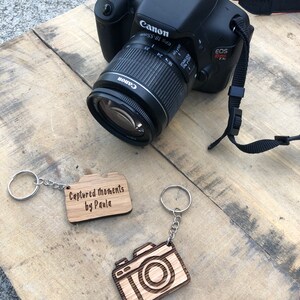 Wood Camera Bourbon Barrel Keychain - Etsy