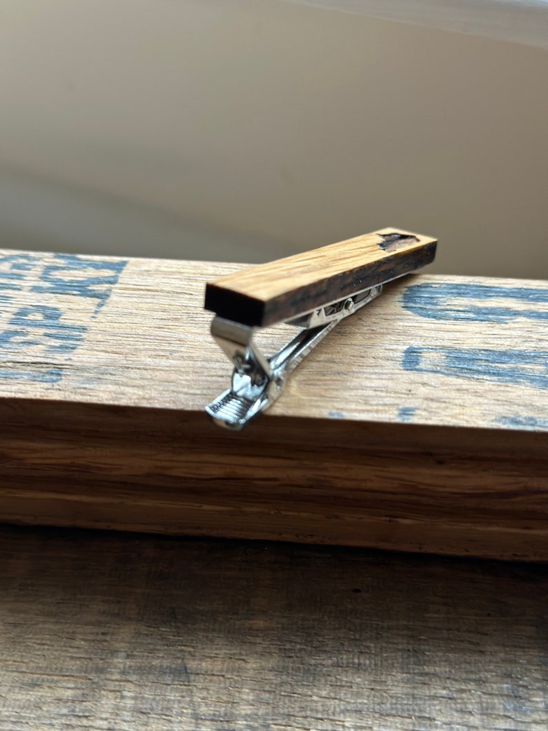 Kentucky Bourbon Barrel Tie Clip: Reclaimed Wood, Laser Cut State Shape ...