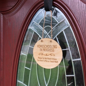 CUSTOMIZABLE Homeschool Distance Learning Front Porch Sign - Etsy