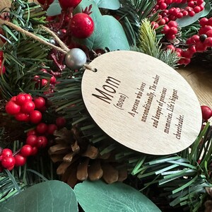 Mom Definition Ornament- Custom Mom Ornament- Personalized Christmas ...