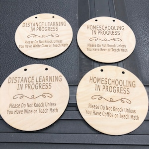 CUSTOMIZABLE Homeschool Distance Learning Front Porch Sign - Etsy
