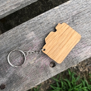 Wood Camera Bourbon Barrel Keychain - Etsy