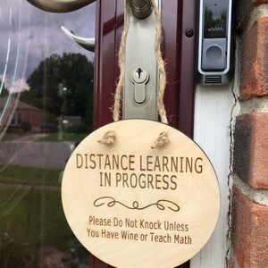 CUSTOMIZABLE Homeschool Distance Learning Front Porch Sign - Etsy