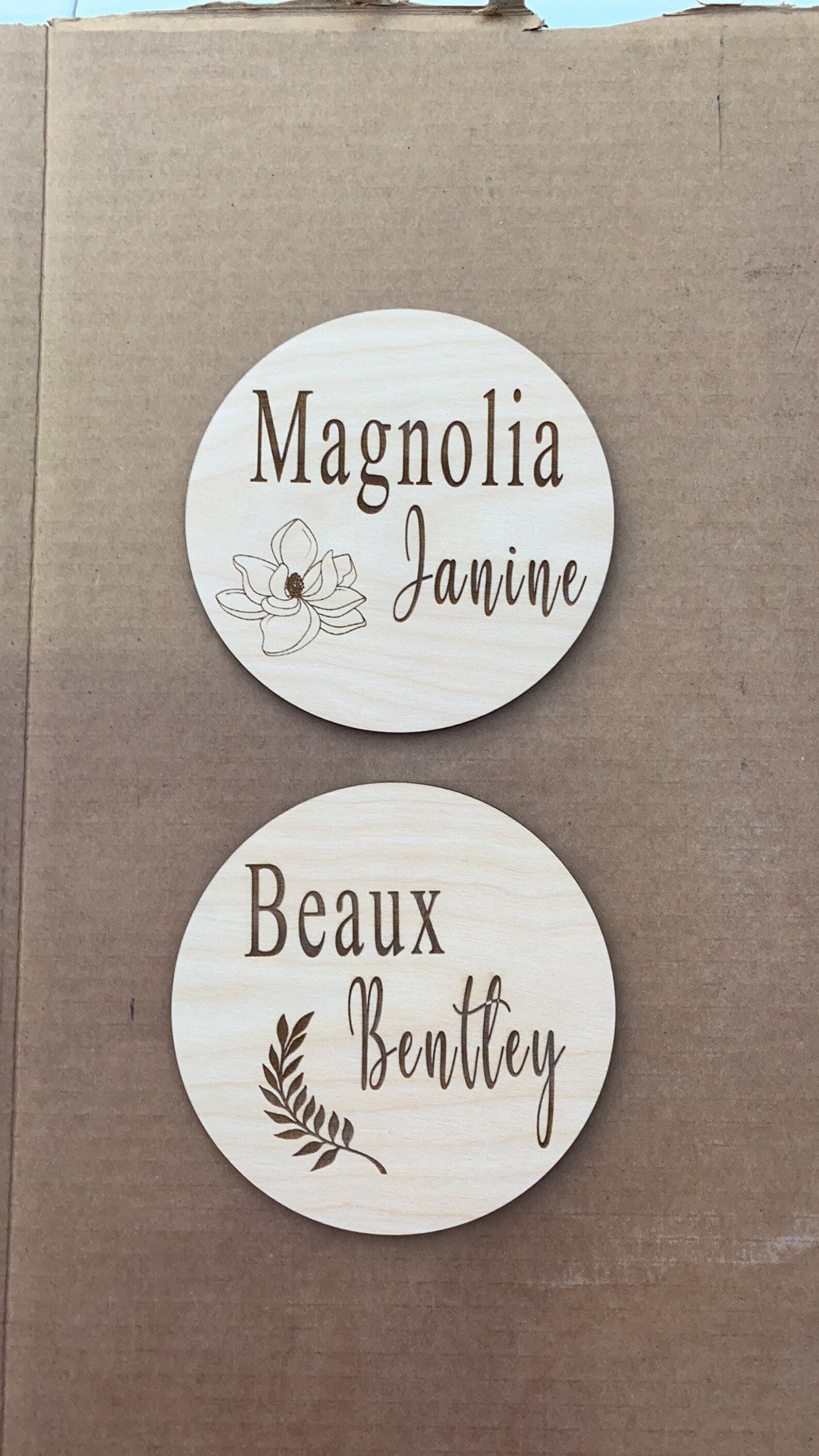 Wood Baby Name Announcement Sign - Etsy
