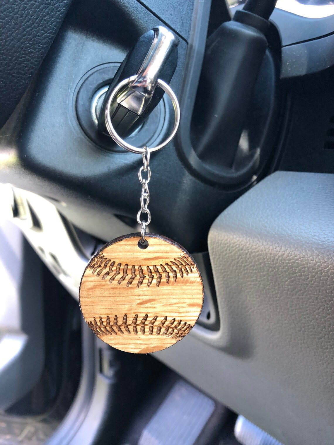 Wood Baseball Keychain- Personalized and Custom Made - Etsy