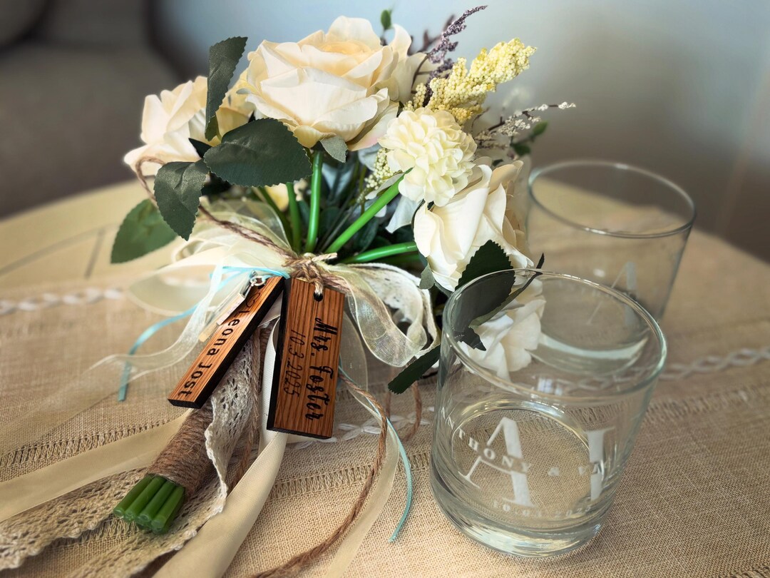 Custom Wedding Bouquet Tags: Handcrafted From Authentic Kentucky ...