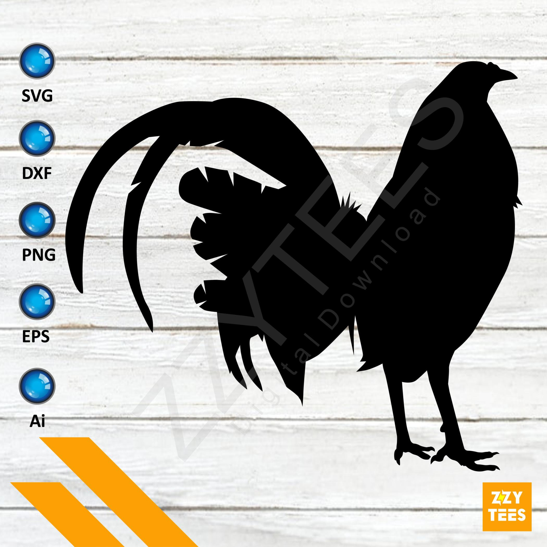 Silueta de gallo SVG - Etsy España