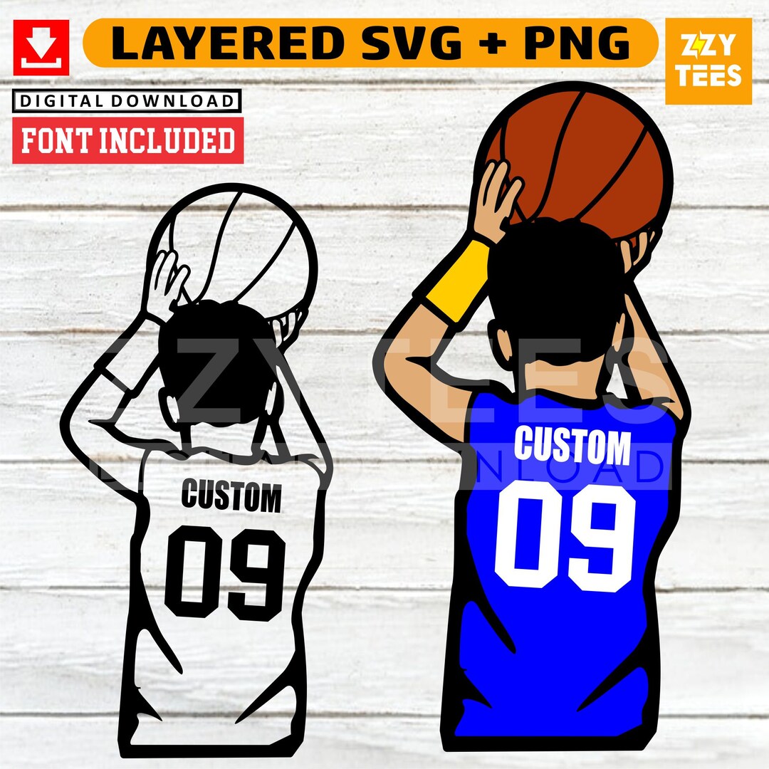 Customizable Basketball Player Boy SVG - Etsy