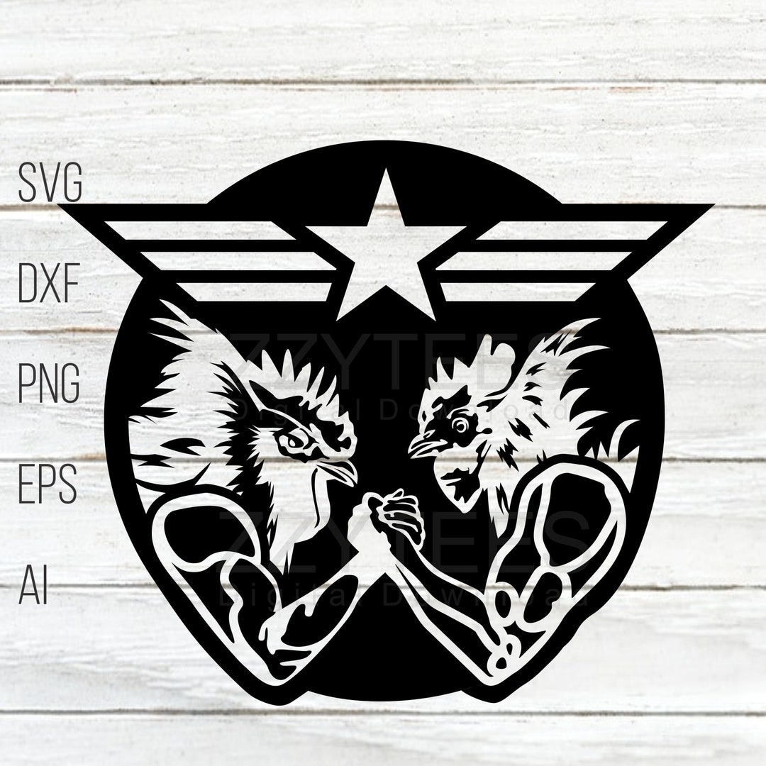 Silueta de gallo SVG archivo de corte de pollo diseño de - Etsy México