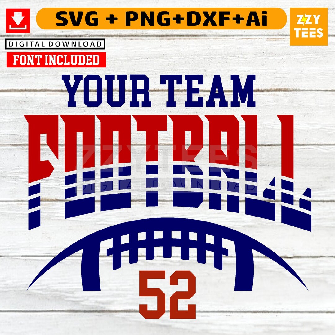 Customizable Football Player Team - Etsy