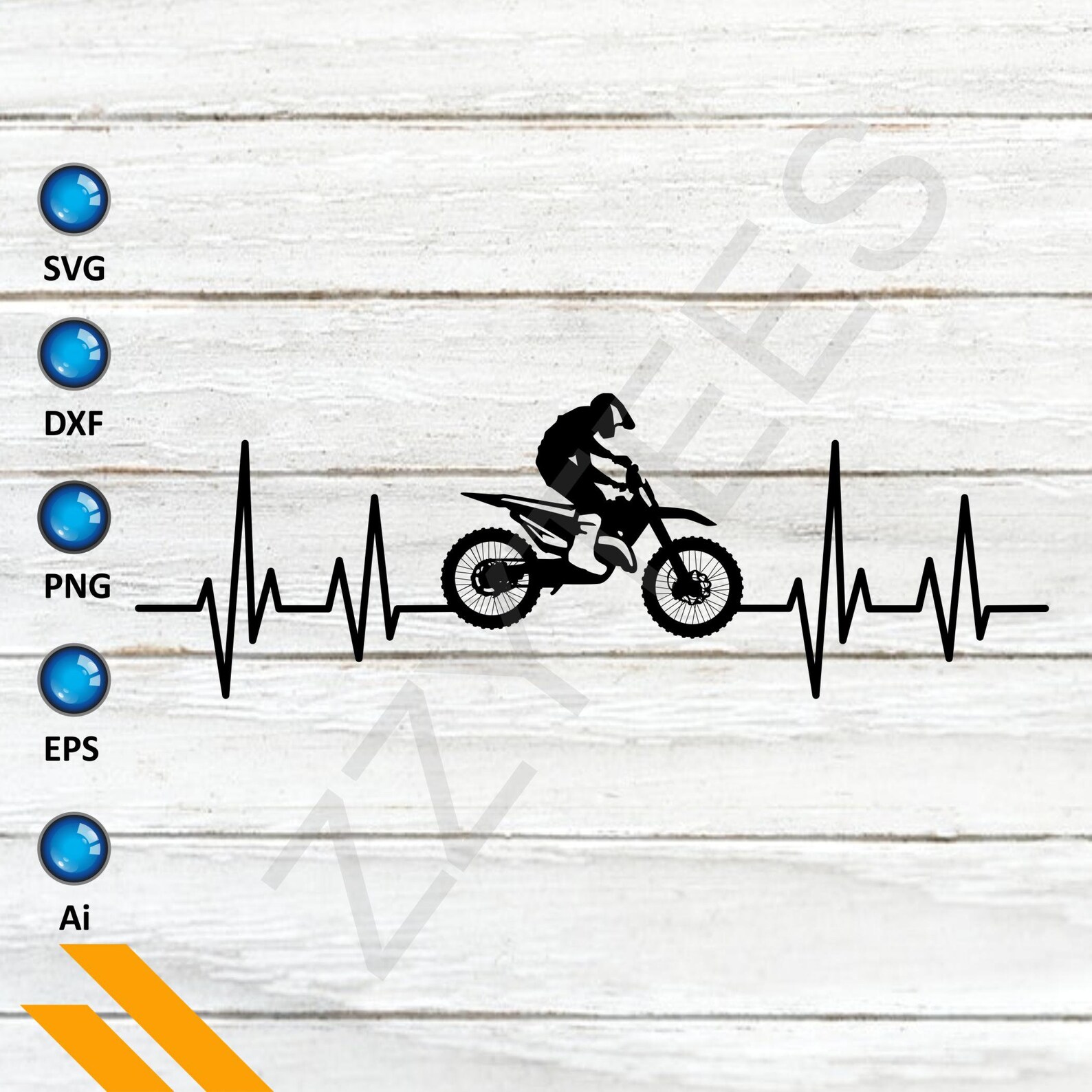 Motocross Love Heartbeat SVG, PNG, Dxf, AI, Eps Instant Download - Etsy