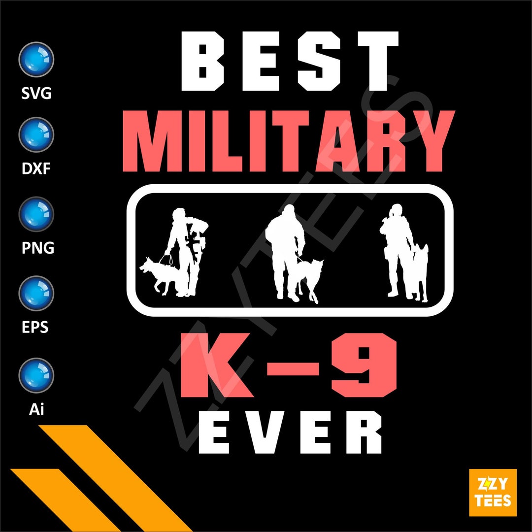 Funny Military Svg Military K9 SVG K9 Training Svg Floral - Etsy