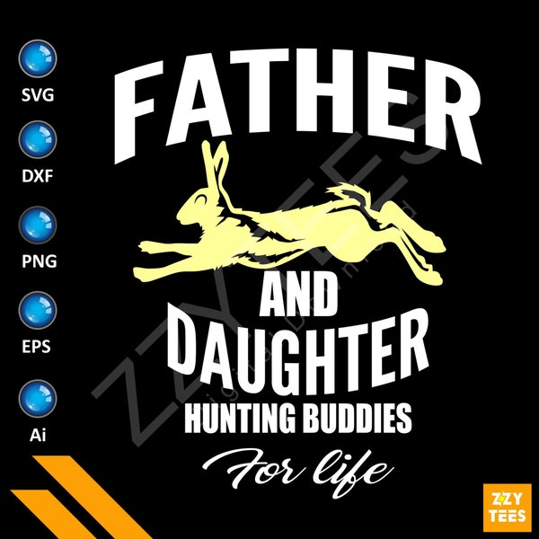Hunting Father and Daughter Svg - Etsy